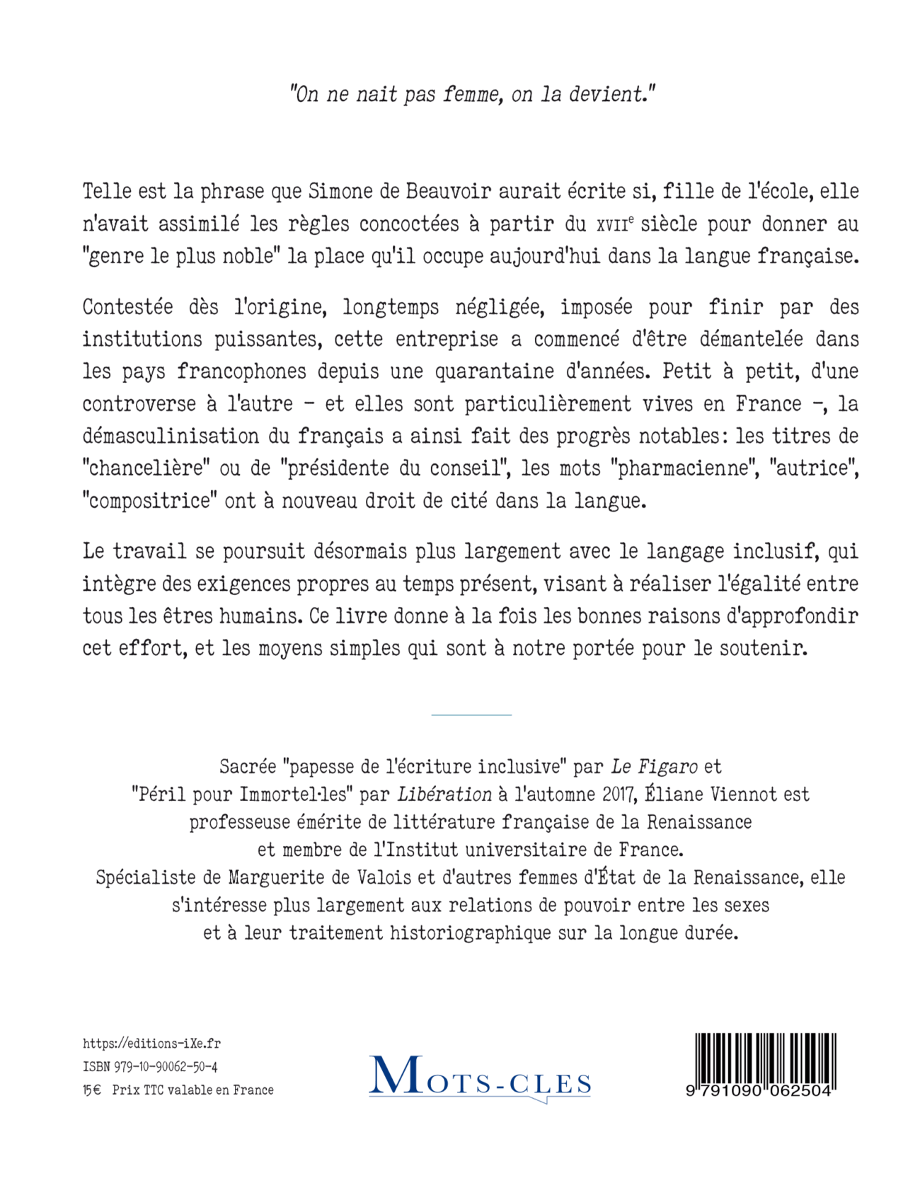 Le langage inclusif : pourquoi, comment – Éditions iXe